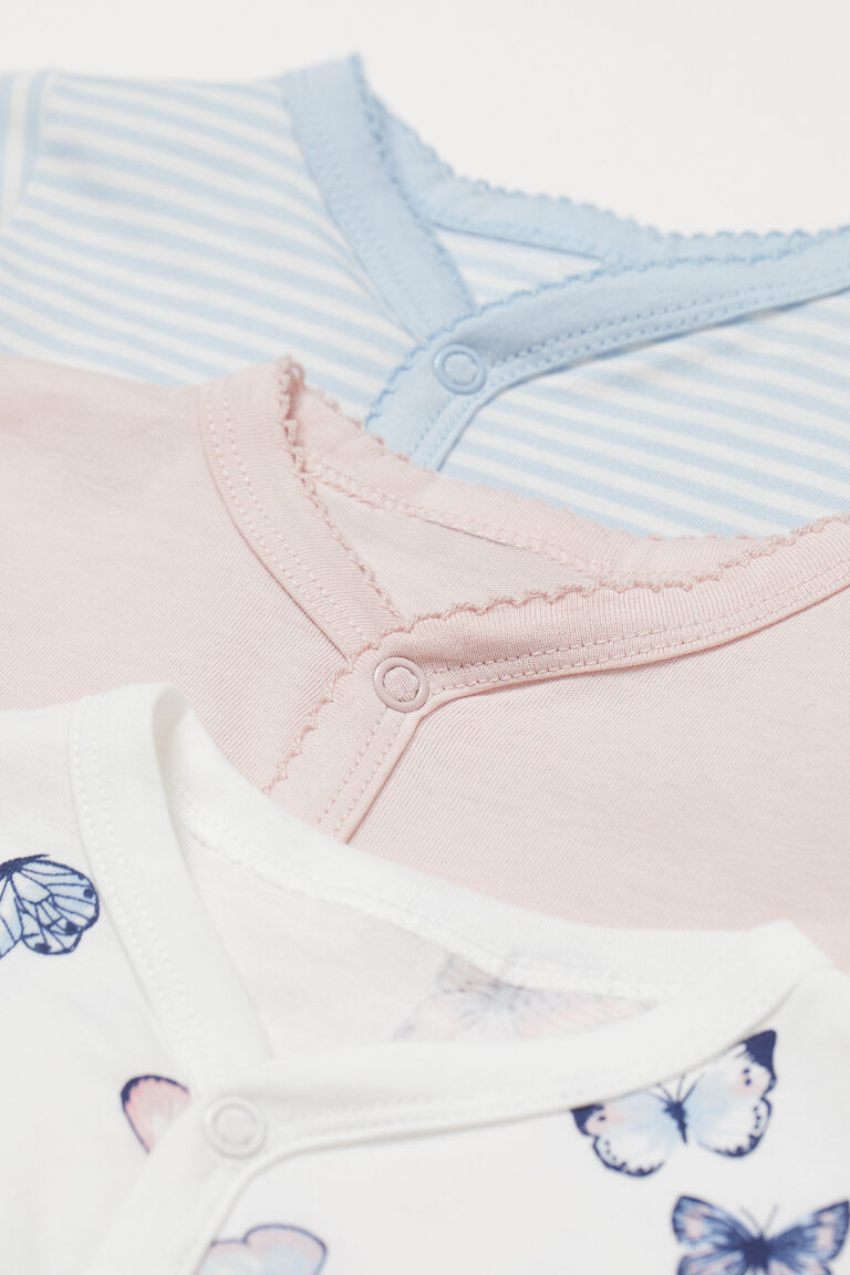 3-pack cotton pyjamas