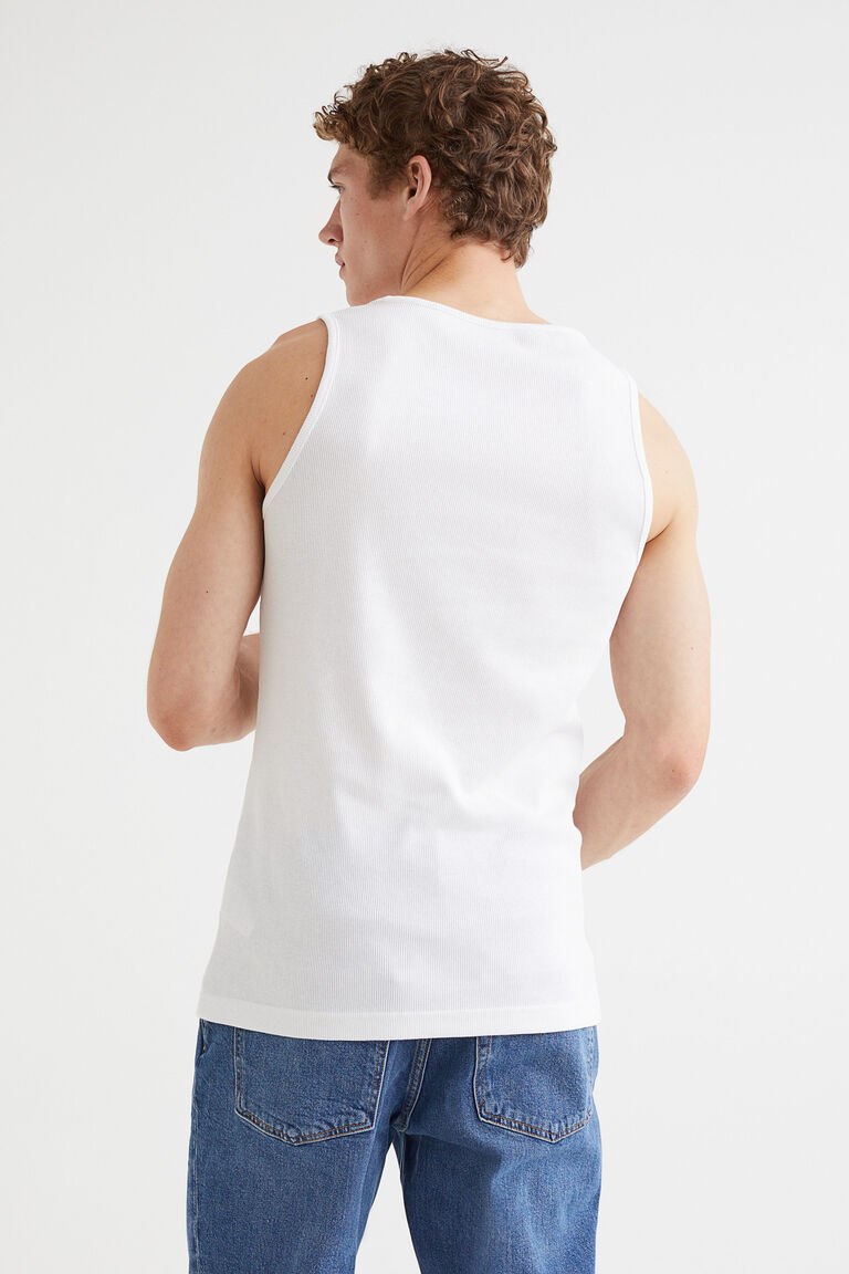 Ribbed vest top