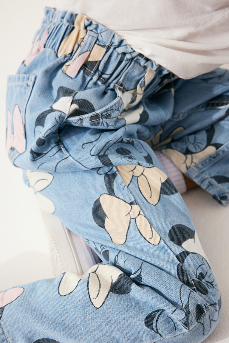 Relaxed Fit Paper Bag Jeans