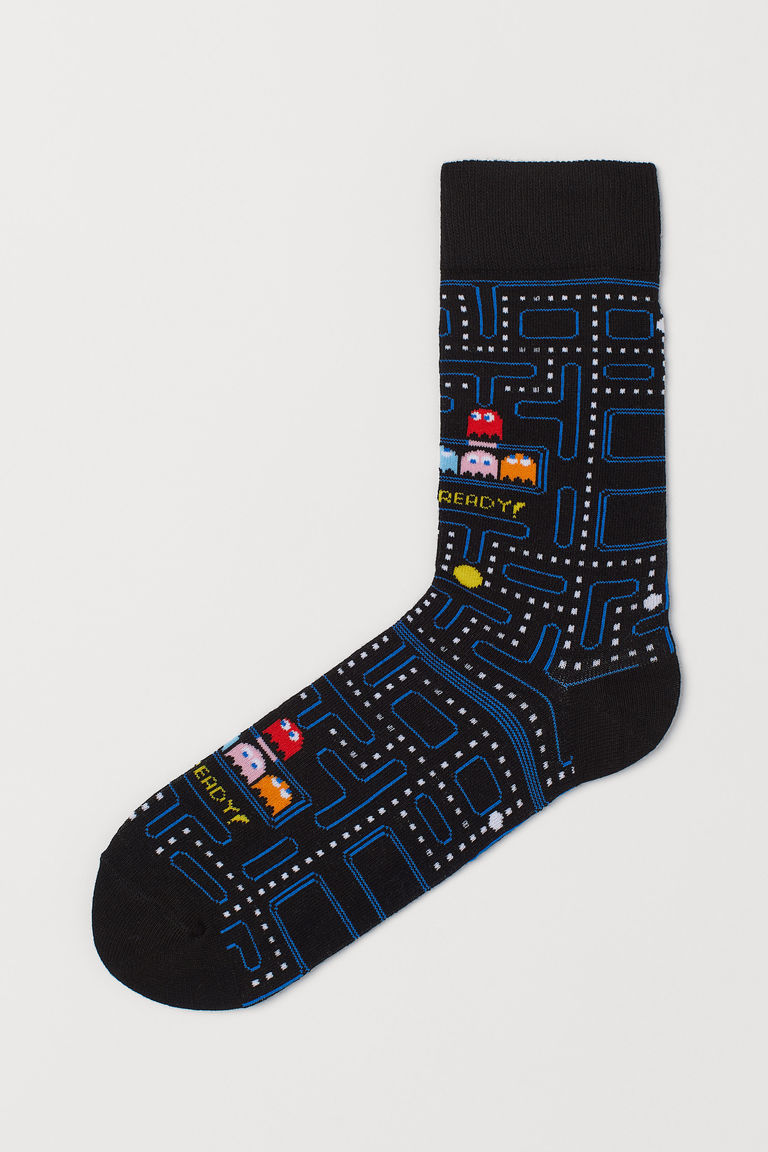 Motif-detail socks