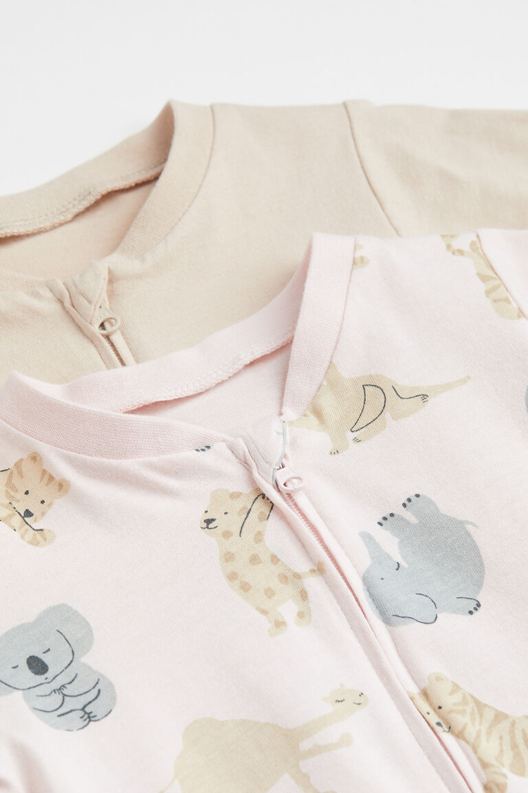 2-pack zip-up pyjamas