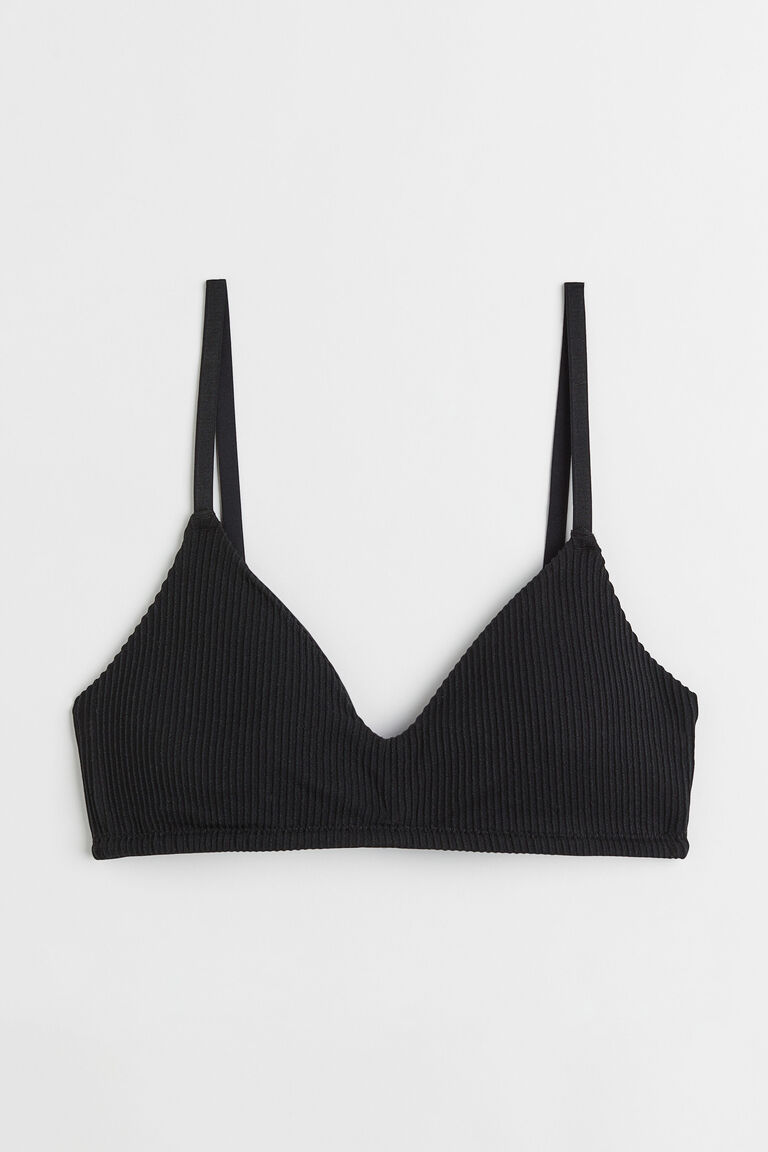 Padded jersey bra