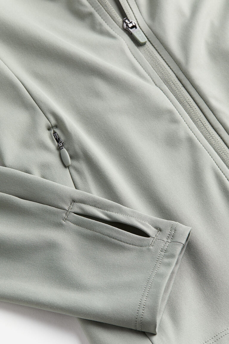 Zip-through sports jacket in SoftMove™