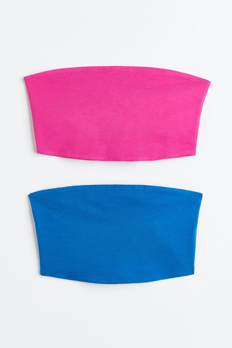 2-pack cropped tube tops