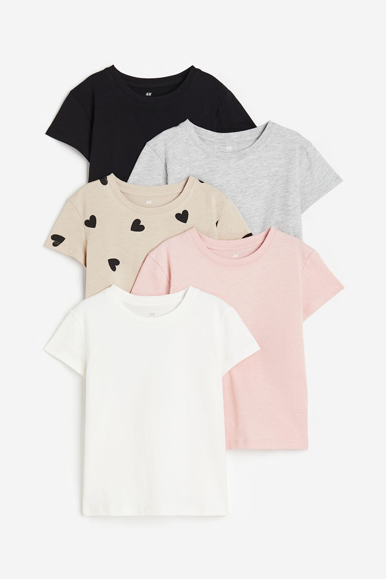 5-pack cotton T-shirts