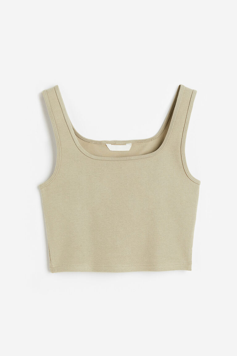 Cropped vest top
