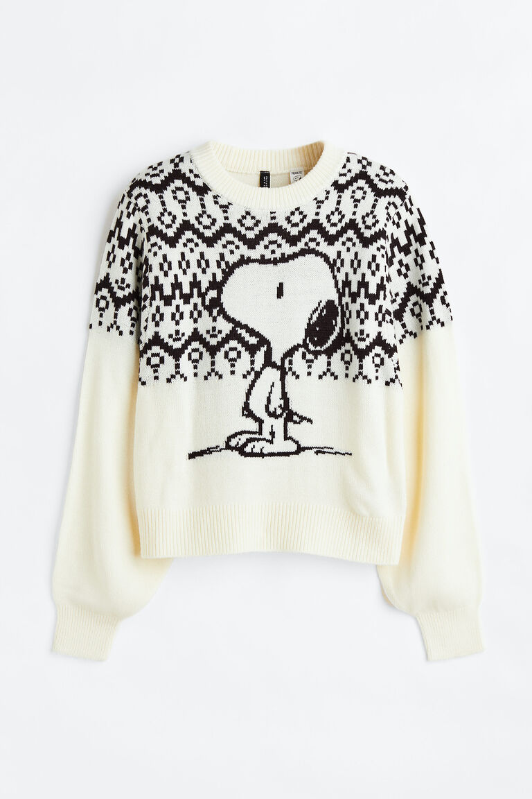 Jacquard-knit jumper