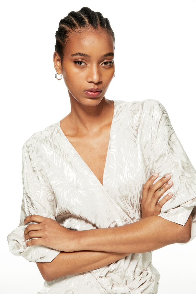 Jacquard-weave dress