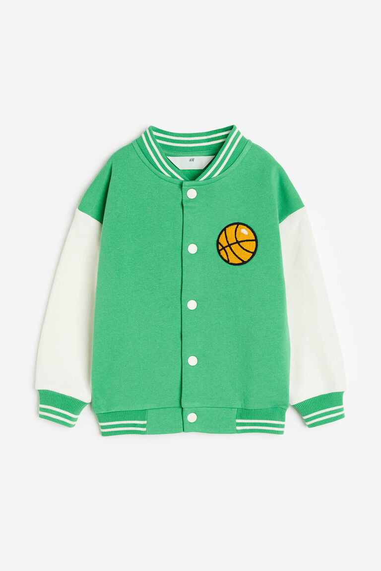 Oversized baseball jacket