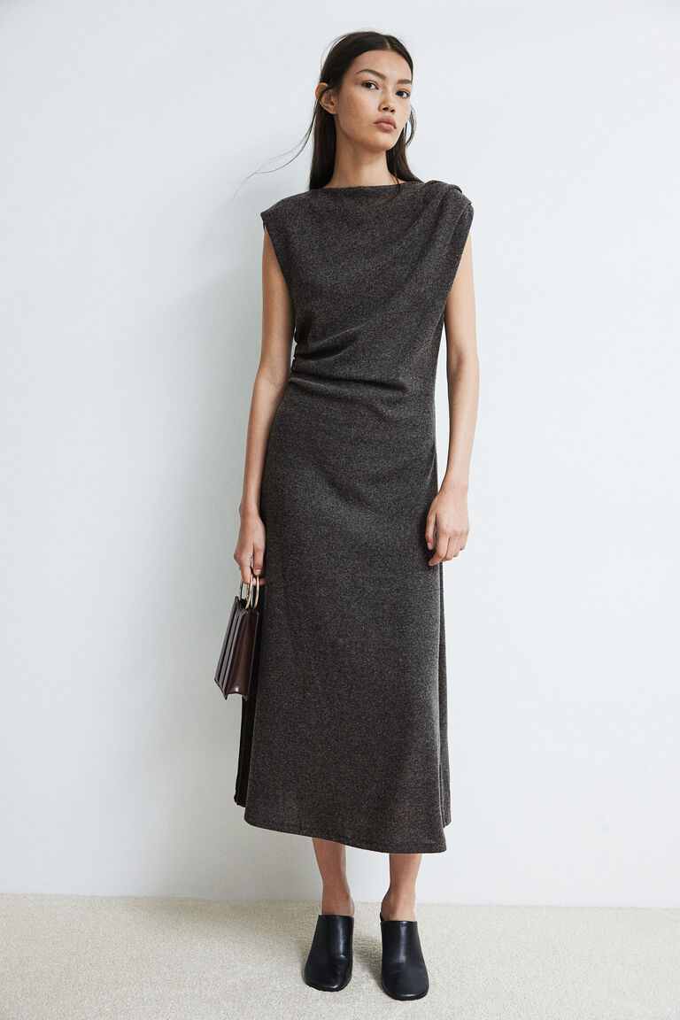 Draped bodycon dress