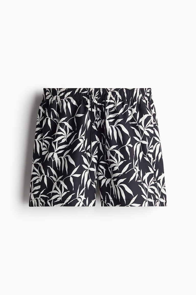 Patterned swim shorts