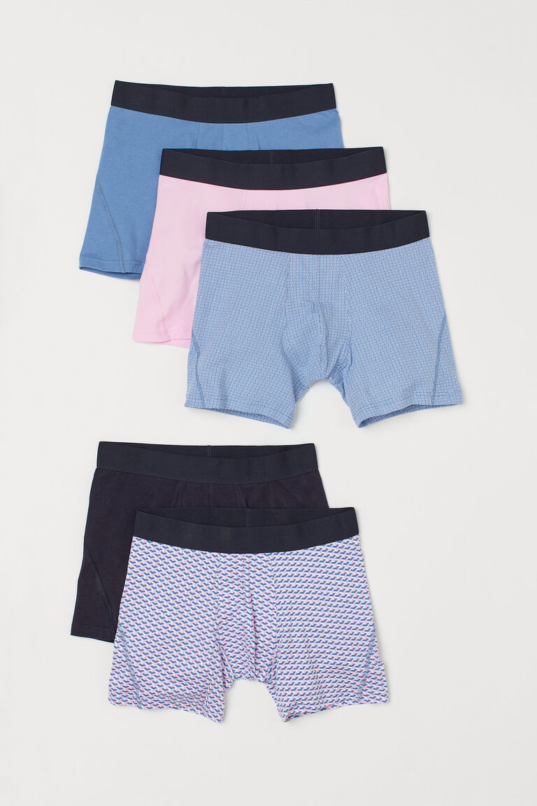 5-pack mid cotton trunks