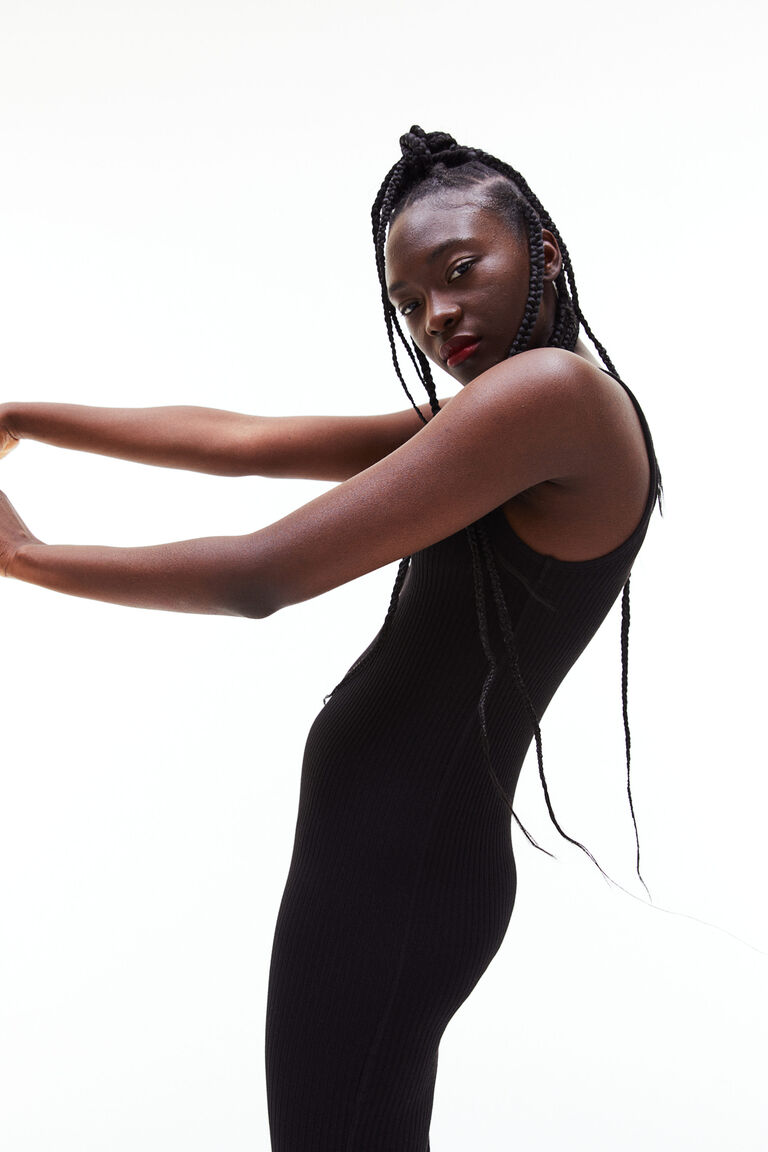 Ribbed bodycon dress