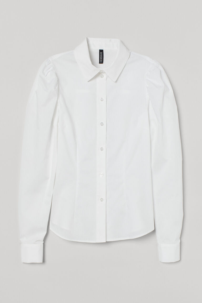 Puff-sleeved shirt