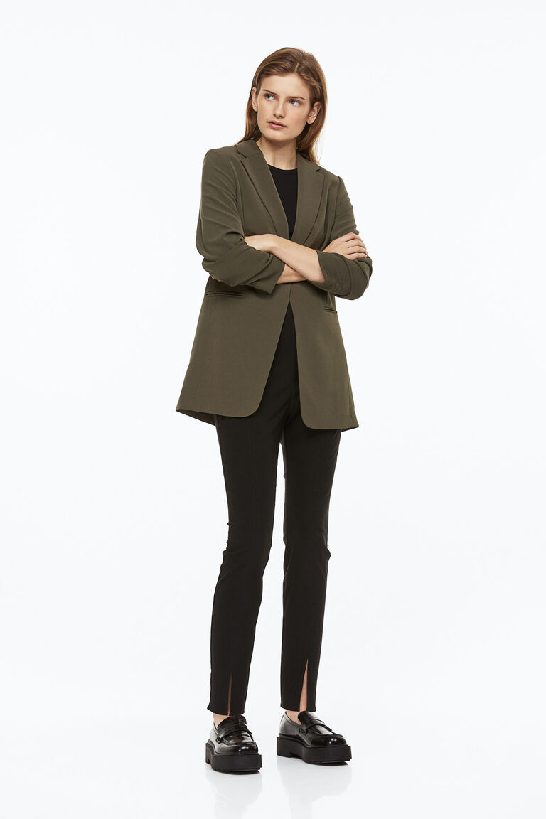 Gathered-sleeve jacket