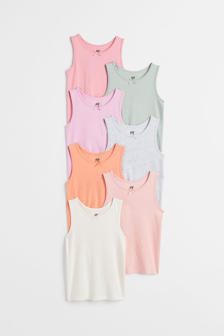 7-pack cotton vest tops