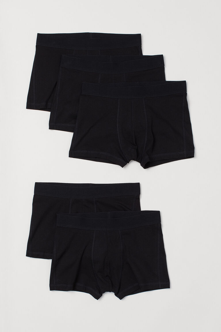 5-pack short cotton trunks