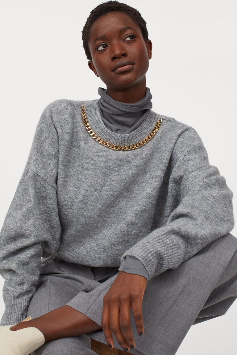 Chain-detail jumper