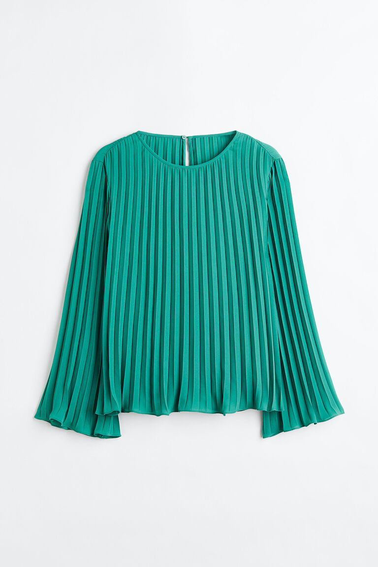 Pleated blouse