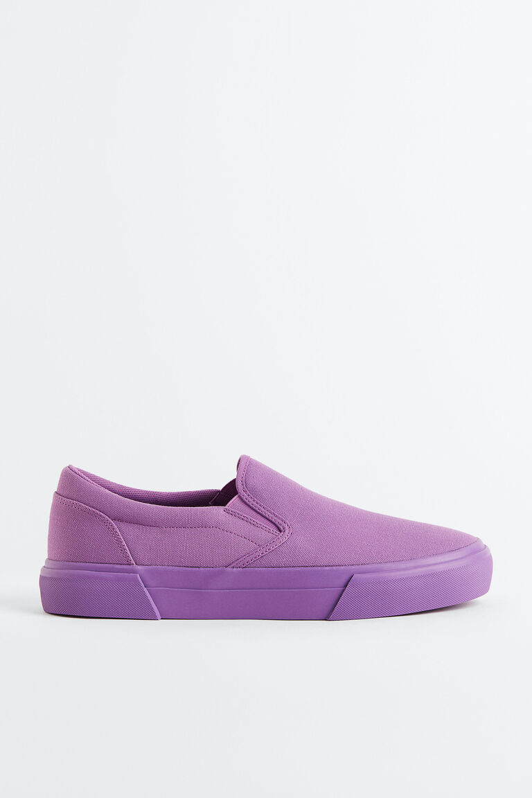 Slip-on cotton trainers