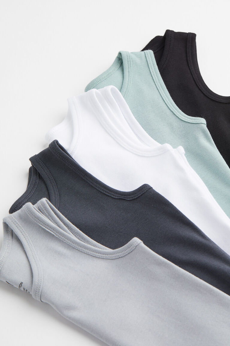 5-pack cotton vest tops