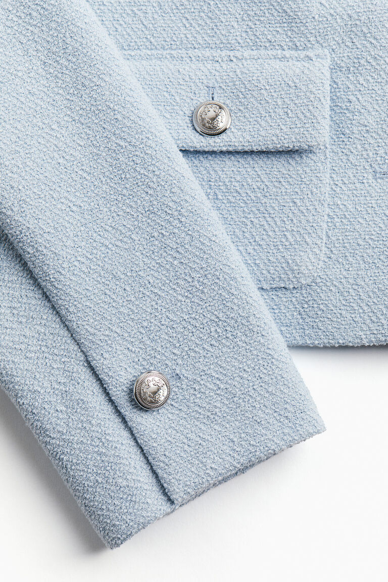 Textured-weave jacket