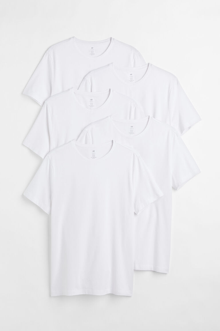 5-pack T-shirts Slim Fit