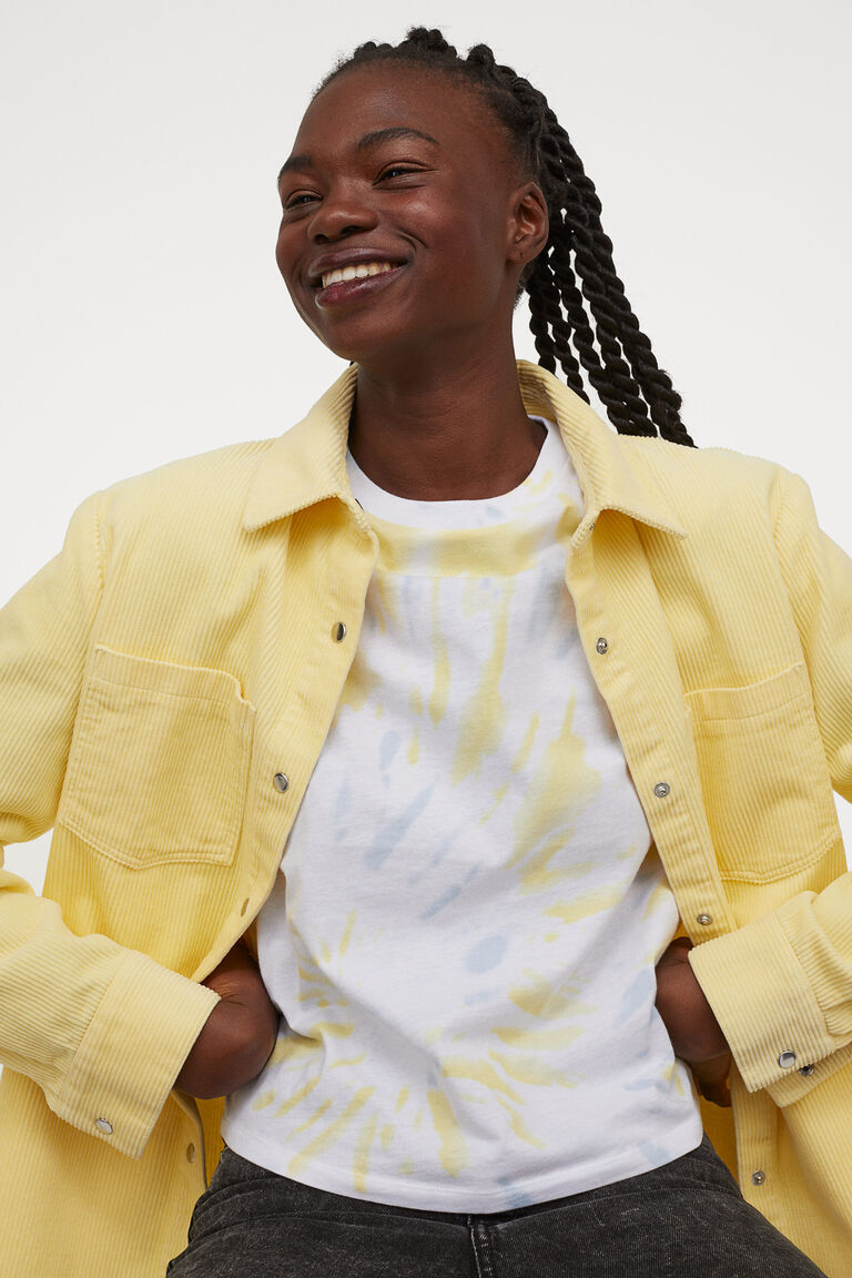 Batik-patterned T-shirt