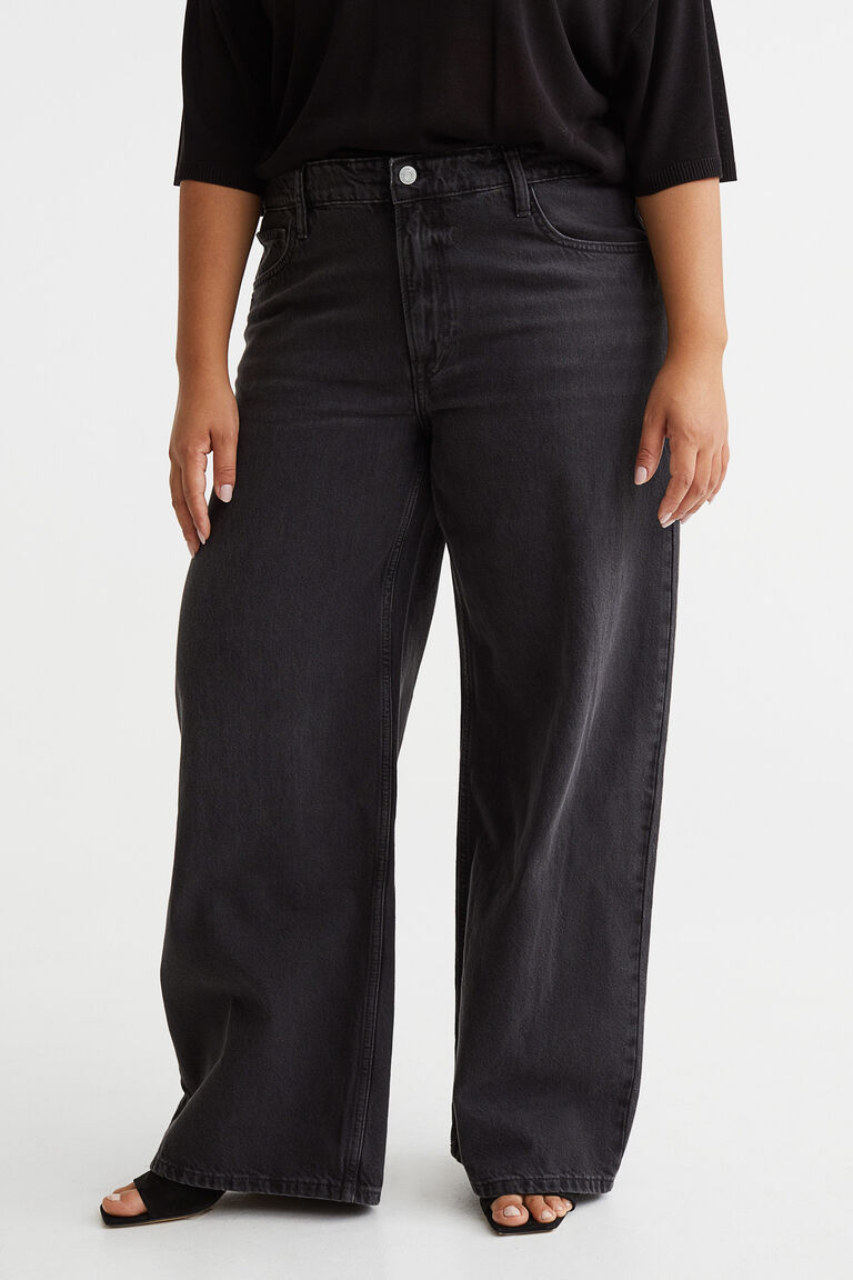 H&M+ Wide Low Jeans