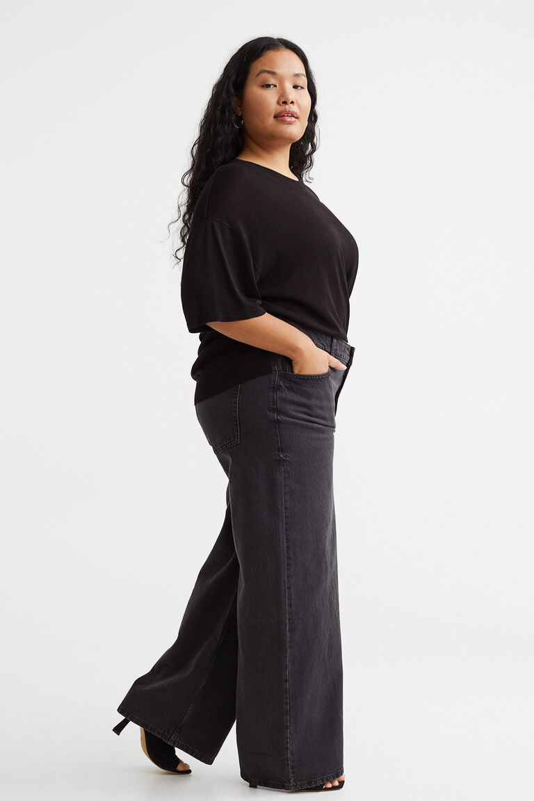 H&M+ Wide Low Jeans