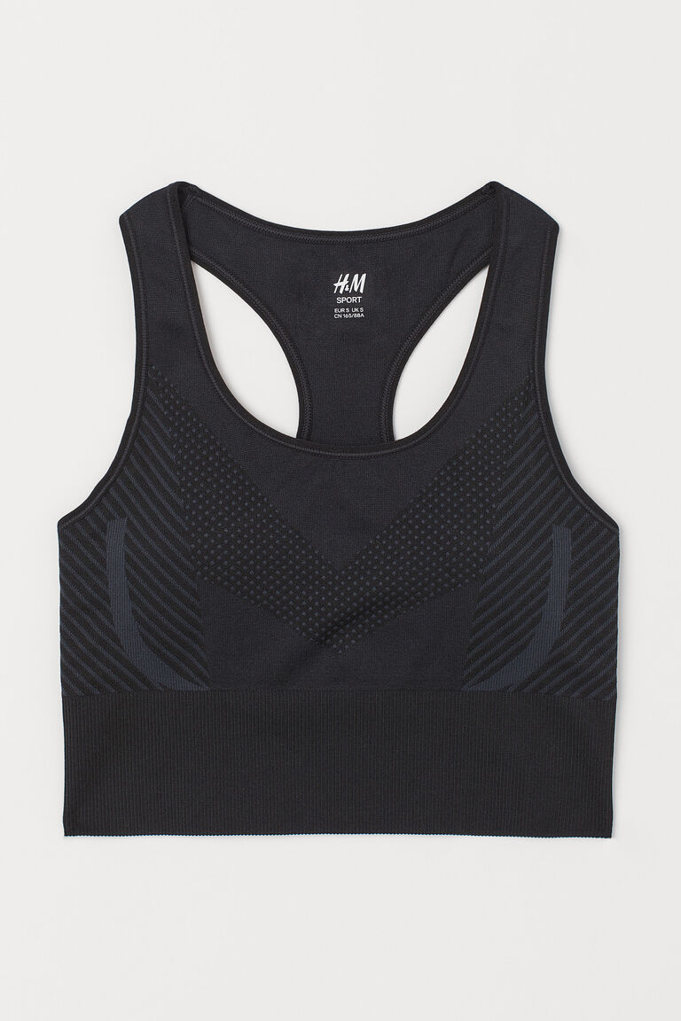 Seamless sports bralette