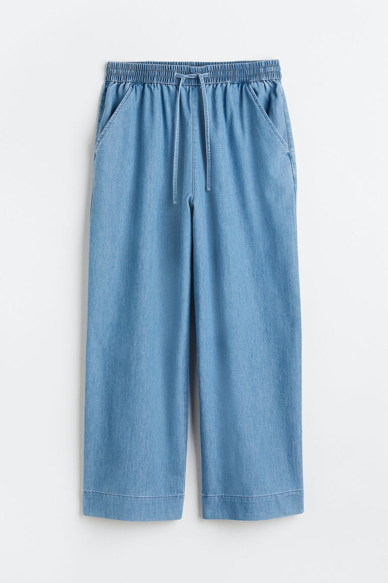 Lyocell-blend pull-on trousers