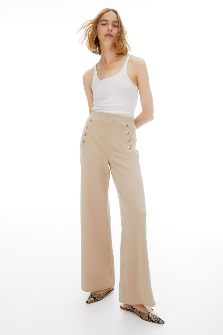 Button-front trousers