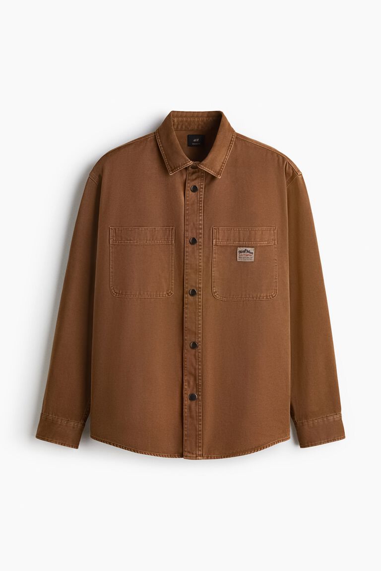 Oversized Fit Canvas overshirt