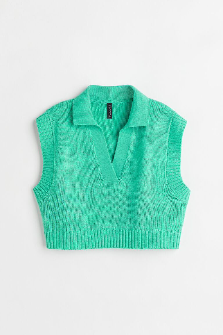 Collared sweater vest