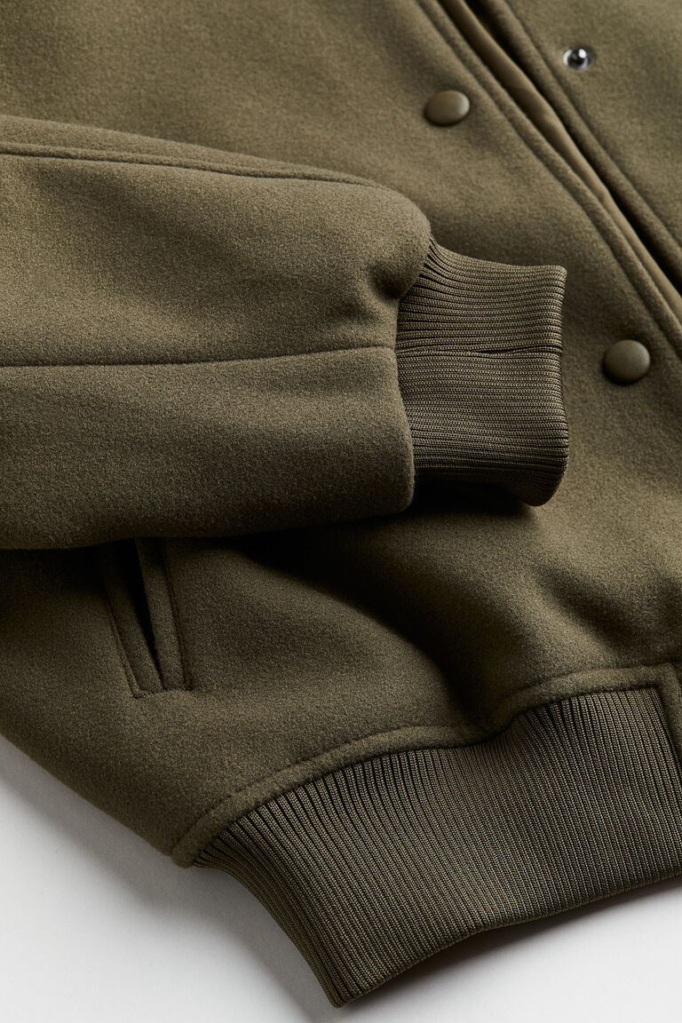 Felted bomber jacket