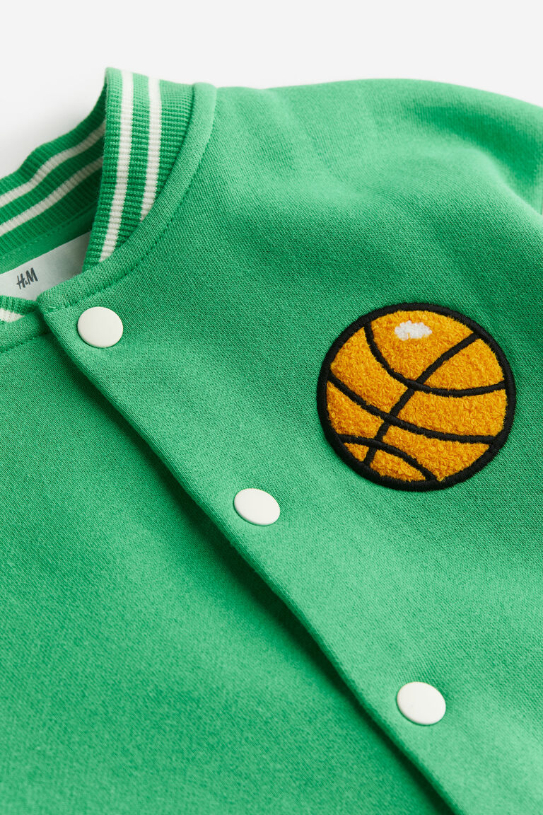 Oversized baseball jacket