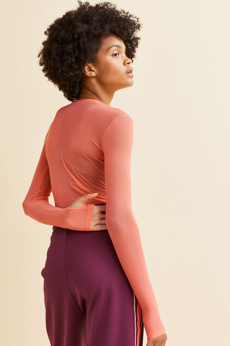 Mesh sports top