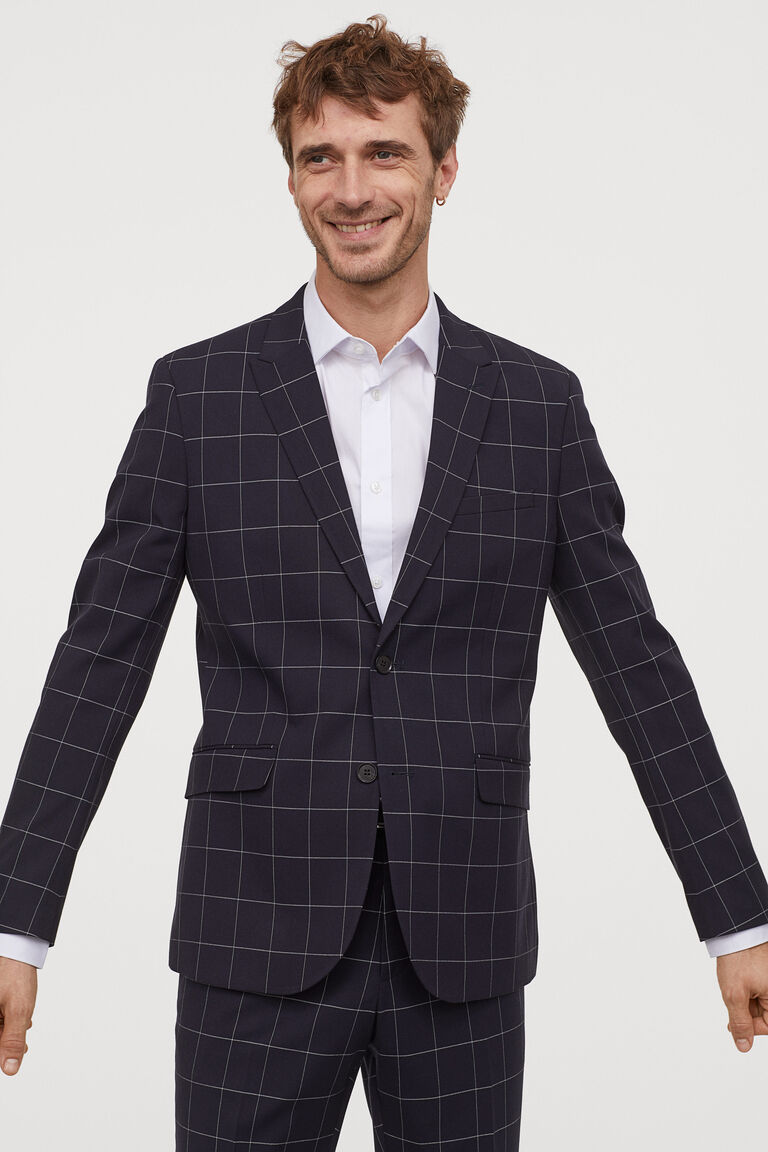 Checked jacket Skinny Fit