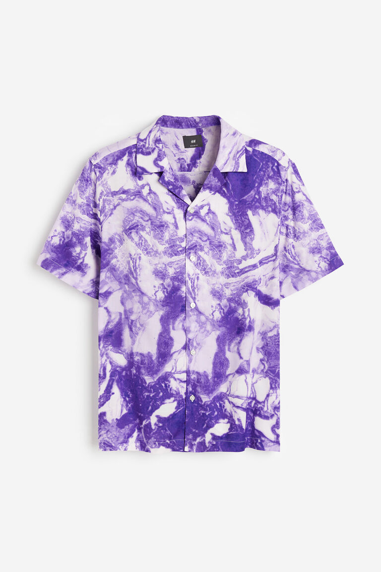 Patterned resort shirt