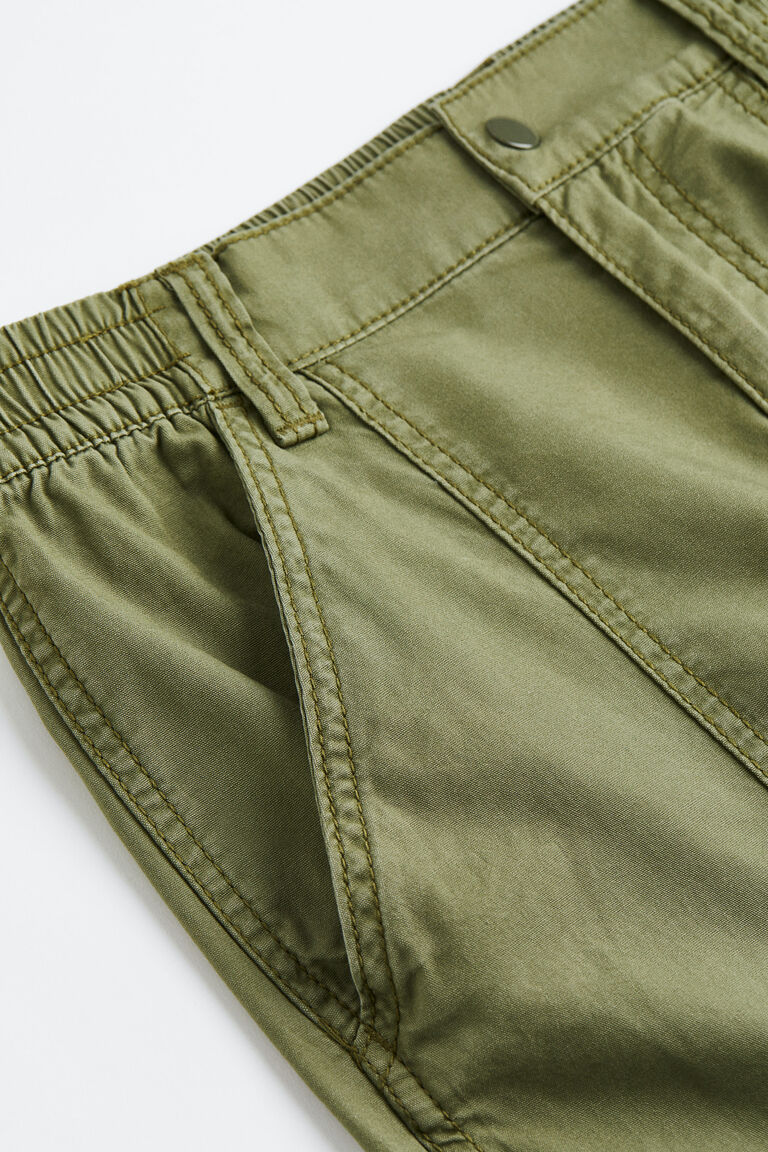 Canvas cargo trousers