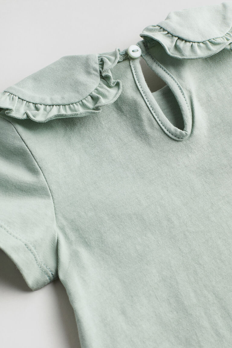 Collared jersey top