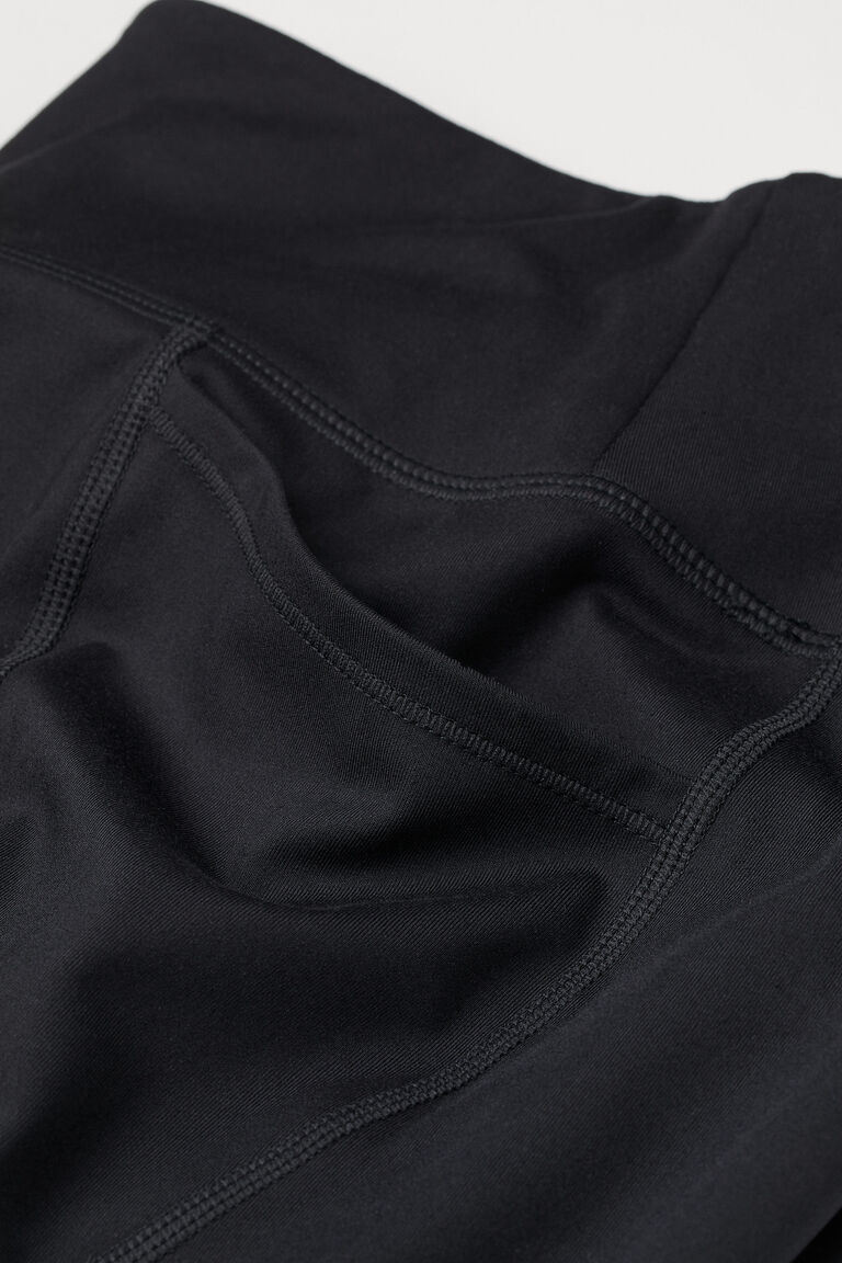 Mesh-detail sports tights