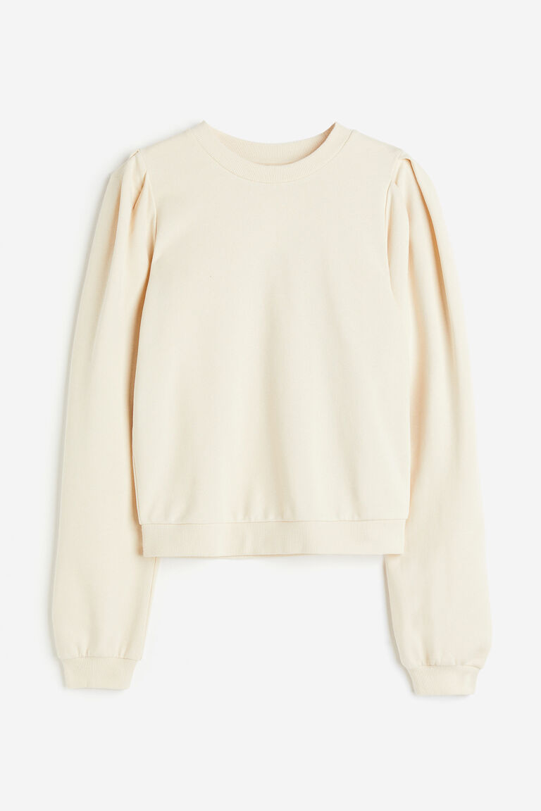 Puff-sleeved sweatshirt
