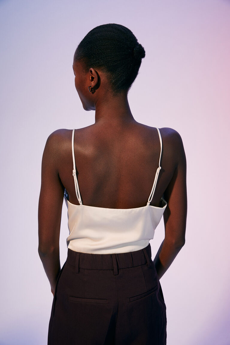 Satin corset top