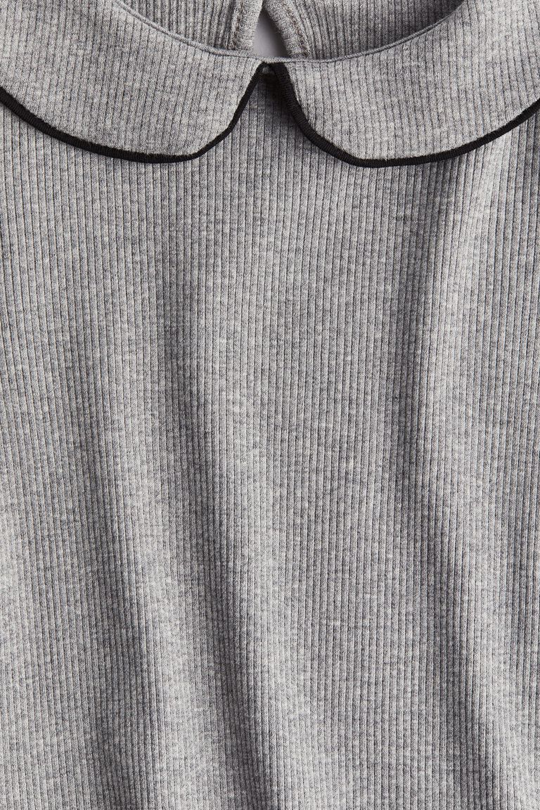 Collared jersey top