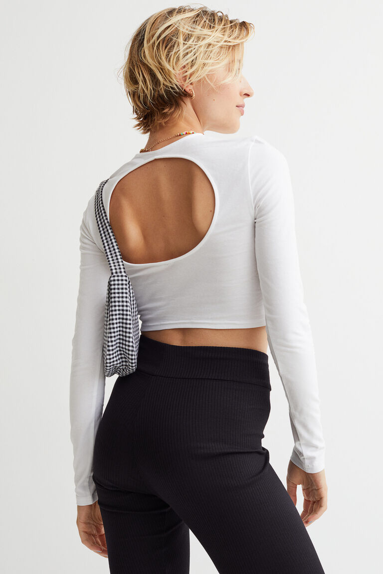 Cut-out cropped top