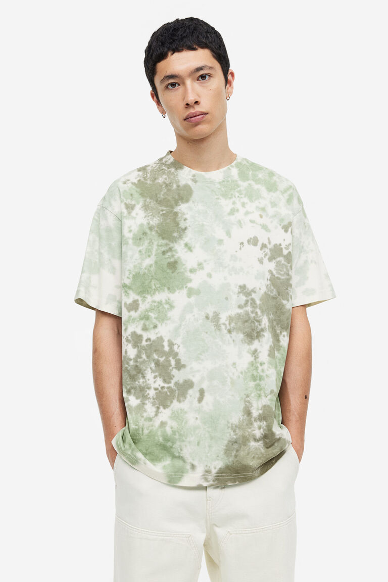 Relaxed Fit Patterned cotton T-shirt