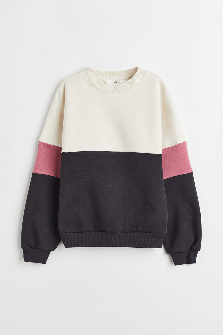Block-coloured sweatshirt