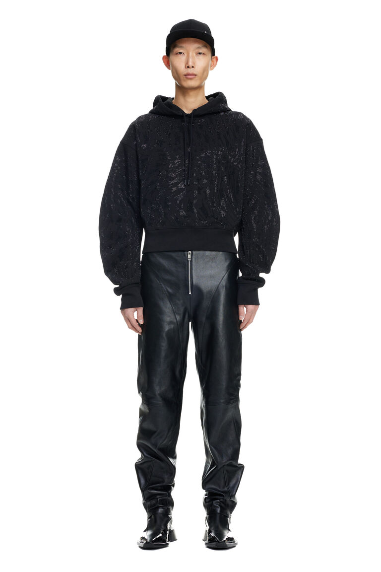 Rhinestone-embellished hoodie